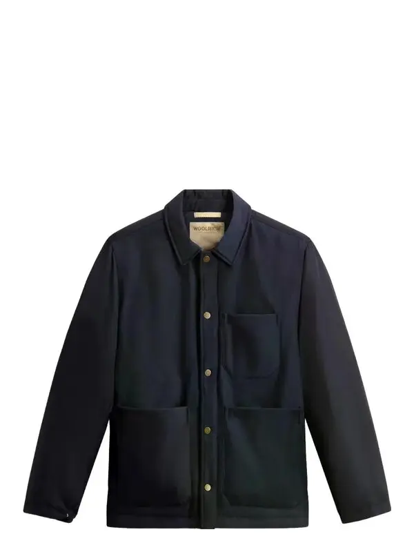 Woolrich Button-fastening Patch-pocket Jacket - Blue