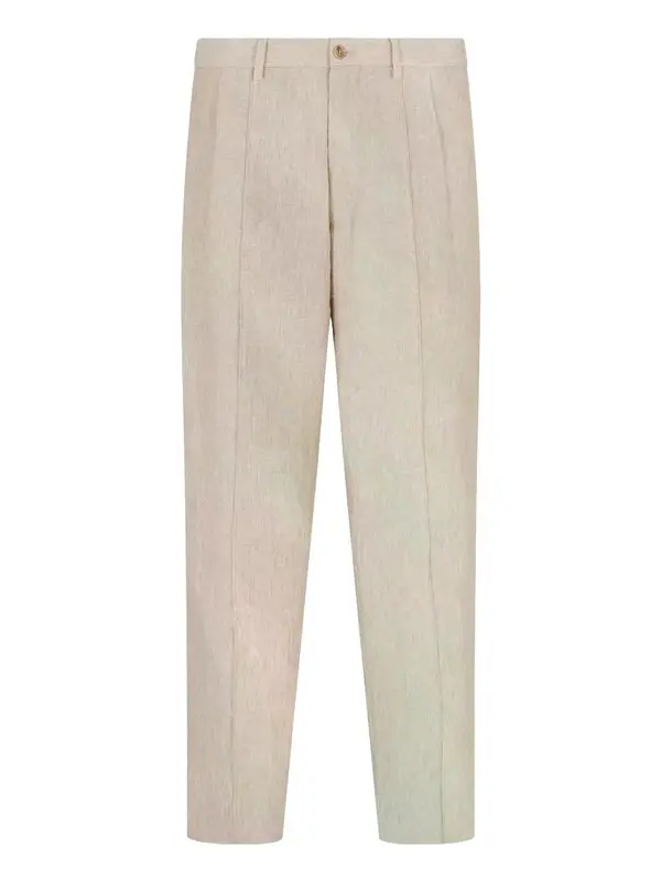 Giorgio Armani Linen Trousers - Neutrals