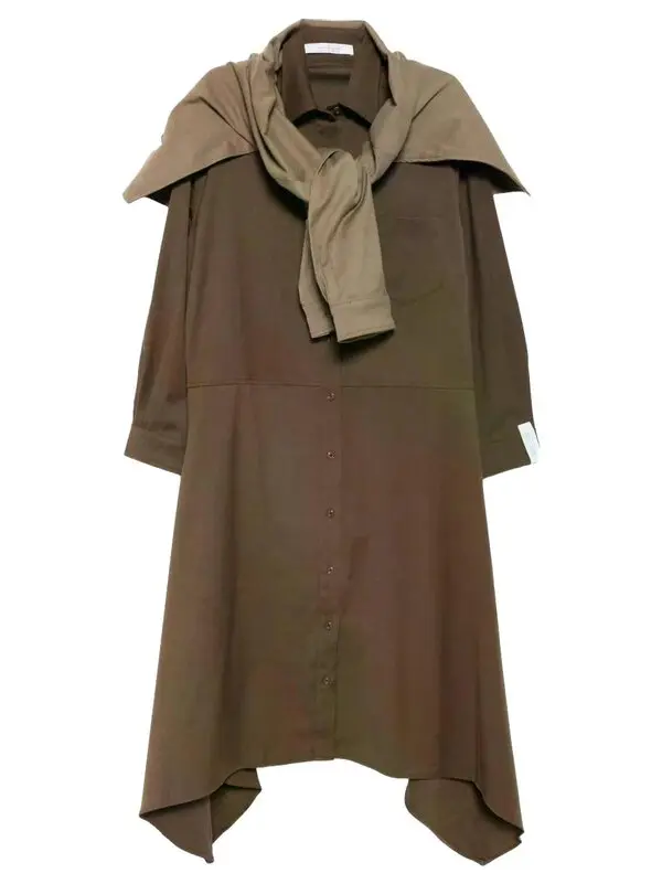 Rokh Tie Dress - Brown