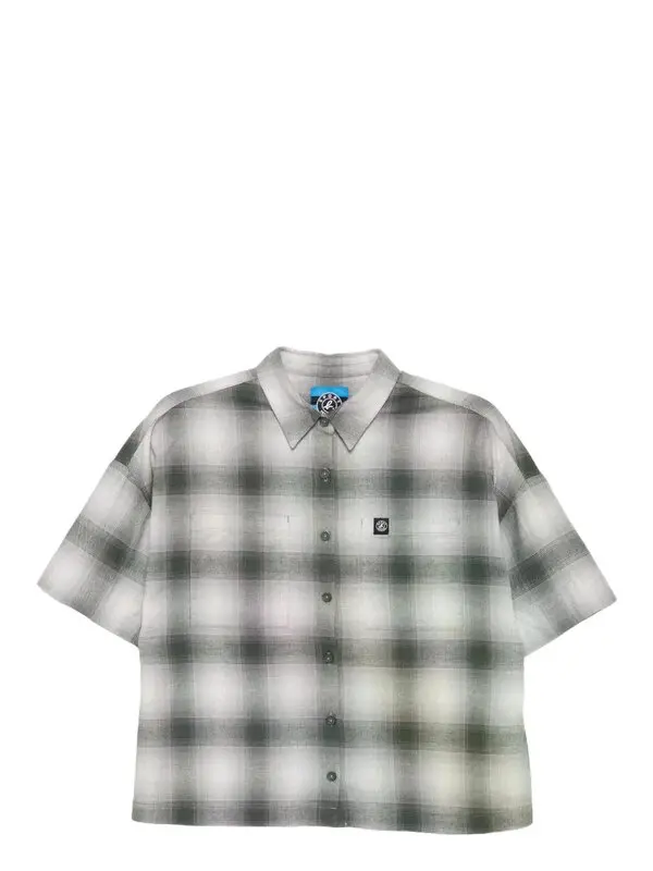SPORT B. BY AGNÈS B. Plaid Cotton Shirt - Grey
