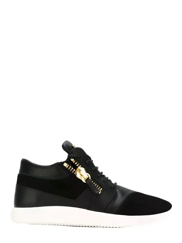 GIUSEPPE ZANOTTI Runner Mid-top Sneakers - Black