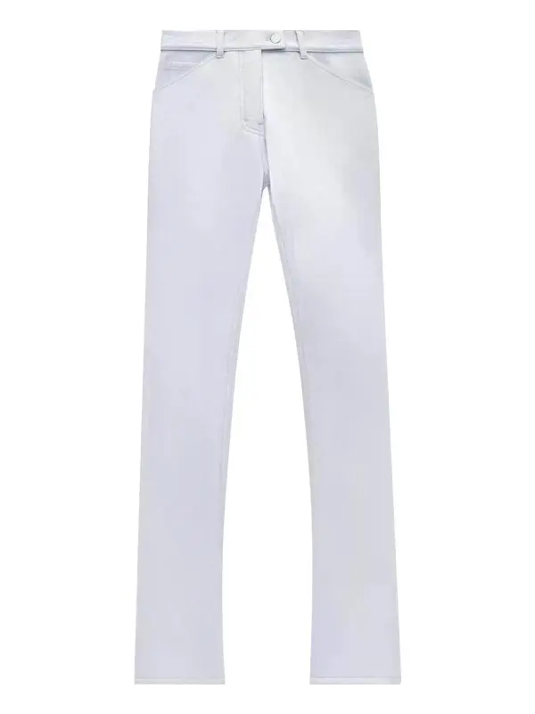 COURREGES Straight-leg Vinyl Trousers - Purple