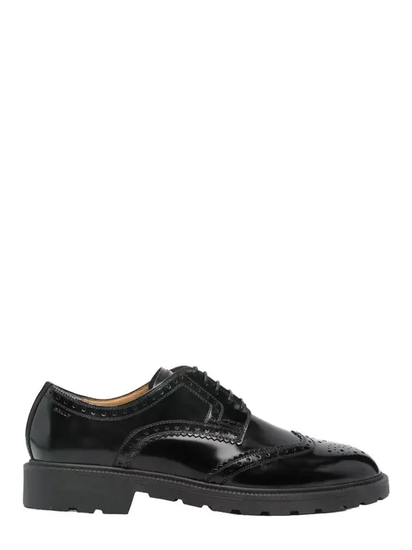 Bally Eduard Leather Derby Shoes - Black