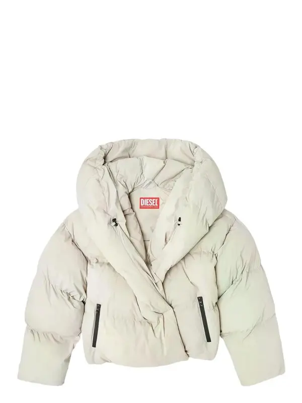DIESEL Wrap Hooded Puffer Jacket - 7fe