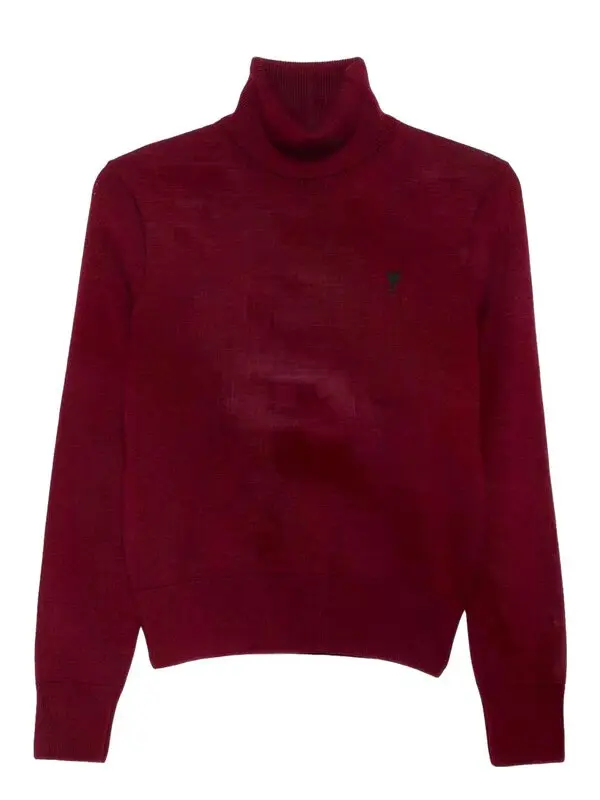 Ami Turtleneck Sweater - Red