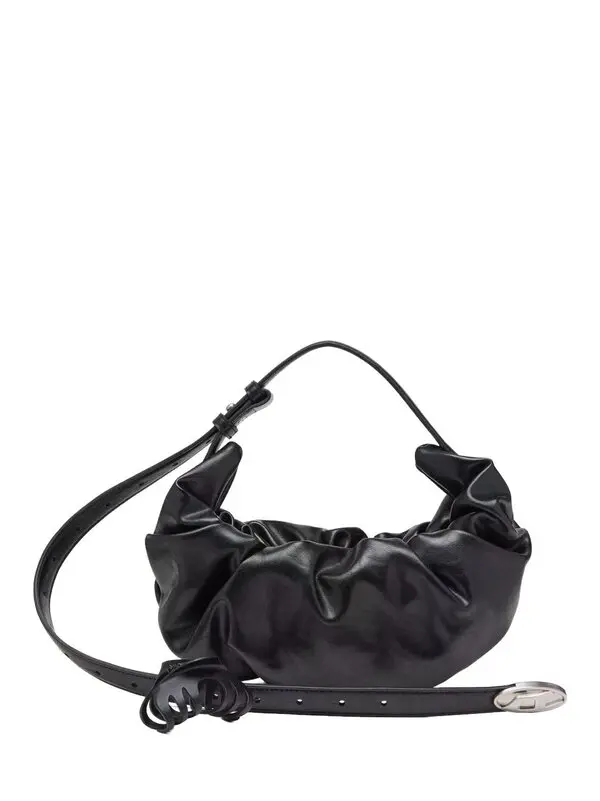DIESEL® Small D-scrunch Shoulder Bag - Black