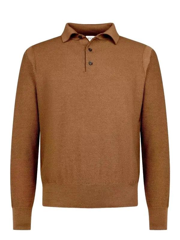 TOD'S Piquet Polo Shirt - Brown