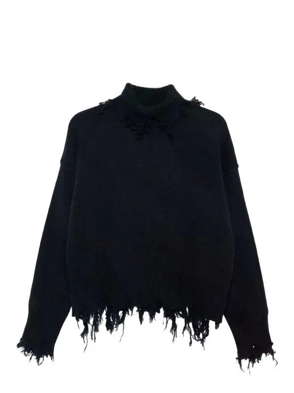 Seafarer Stella Frayed-edges Sweater - Blue