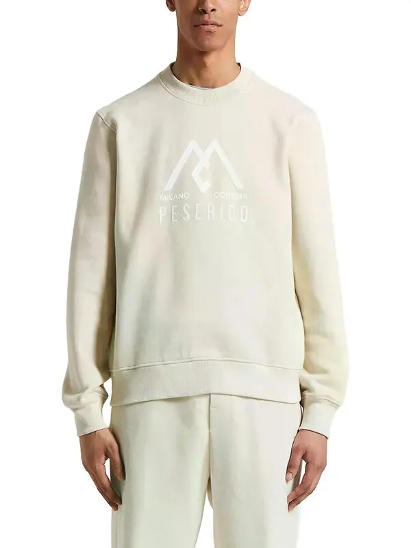 Peserico Logo-print Sweatshirt - Neutrals