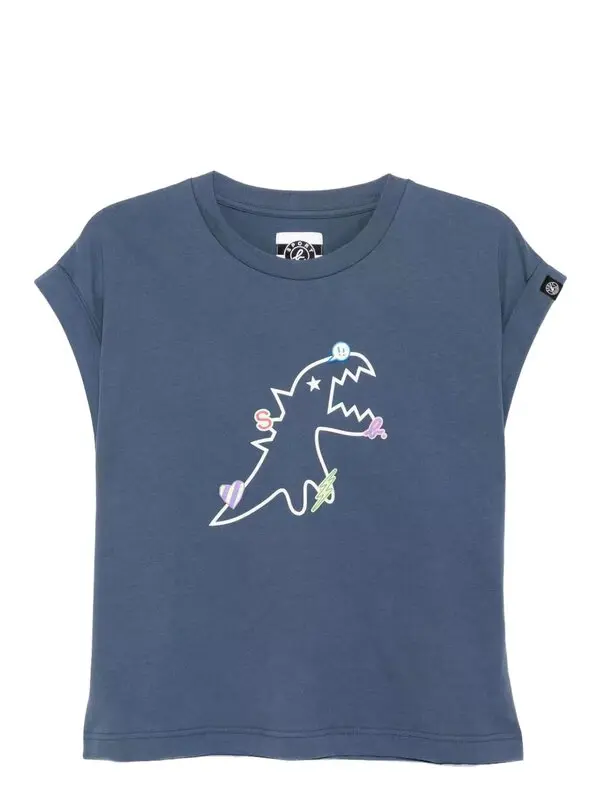 SPORT B. BY AGNÈS B. Logo-print Cotton T-shirt - Blue
