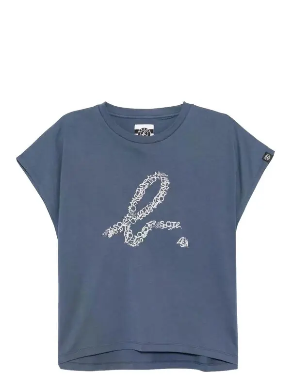 SPORT B. BY AGNÈS B. Logo-embroidered T-shirt - Blue