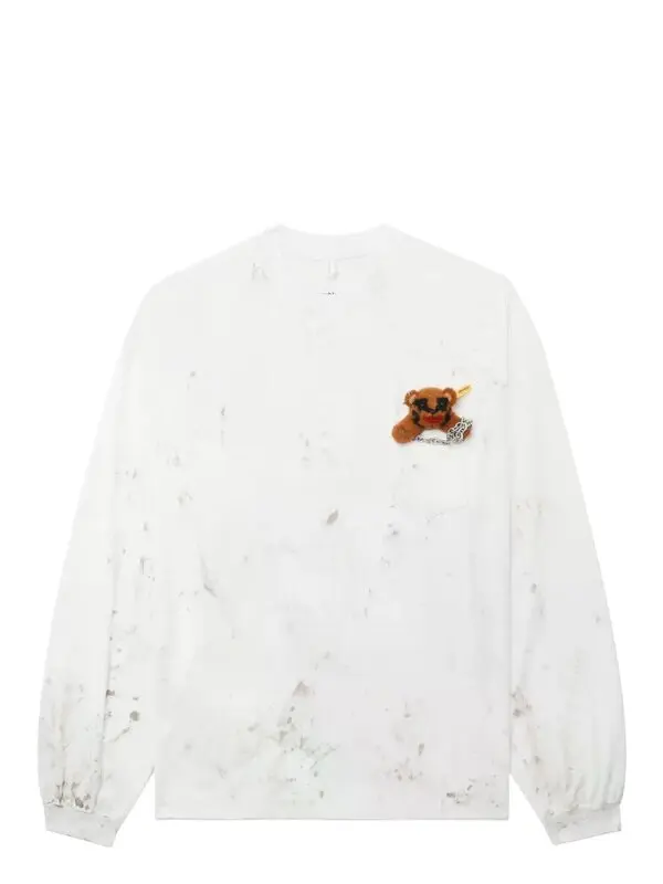 DOUBLET Pocket-teddy Long-sleeve T-shirt - White