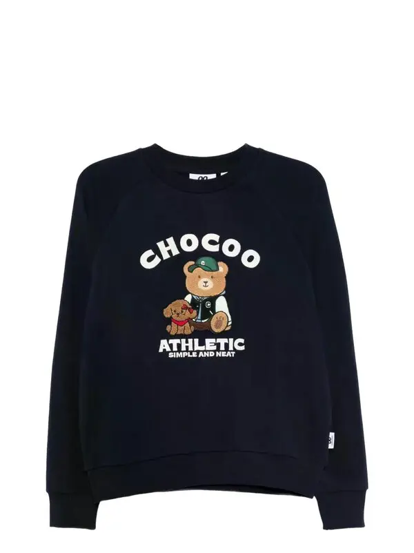 CHOCOOLATE Logo-embroidered Sweatshirt - Blue