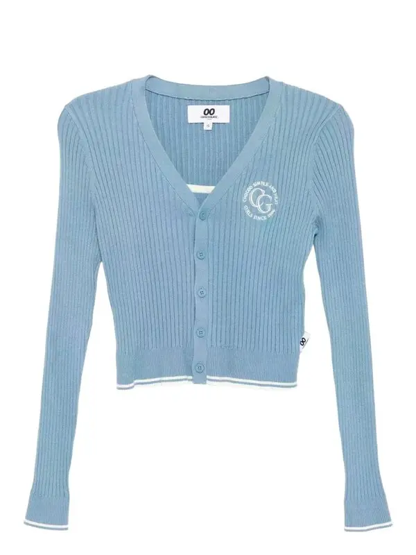 CHOCOOLATE Logo-embroidered Cardigan Set - Blue