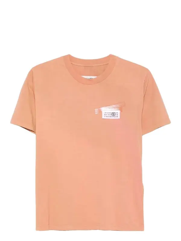 MAISON MARGIELA Tape Detail T-shirt - Orange
