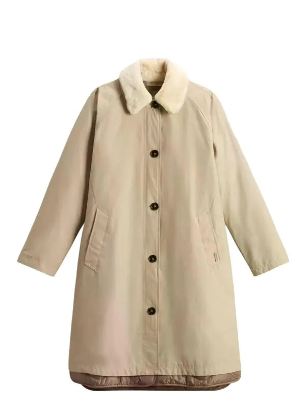 Woolrich Faux-fur Collar Coat - Neutrals