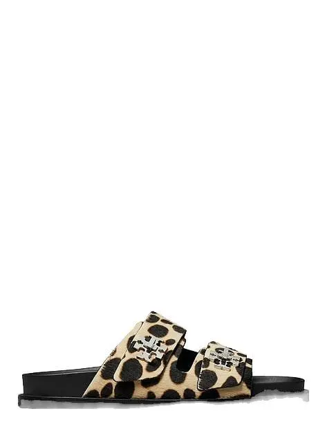 Tory Burch T Lock Sport Slide - Trench & Perfect Black