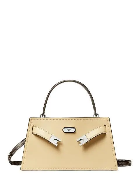 Tory Burch Lee Radziwill Mini Top Handle Bag - Light Camel