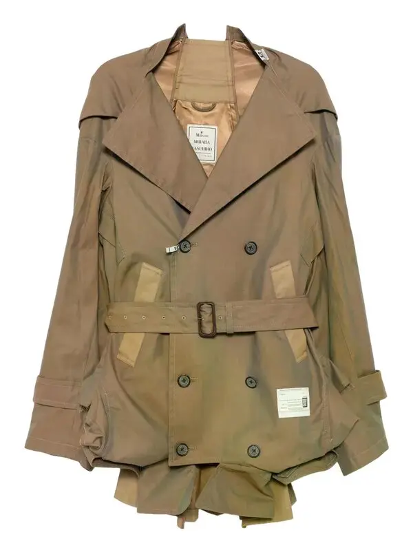 Mihara Yasuhiro Upside Down Trench Coat - Brown