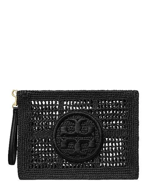 Tory Burch Ella Crochet Pouch - Black