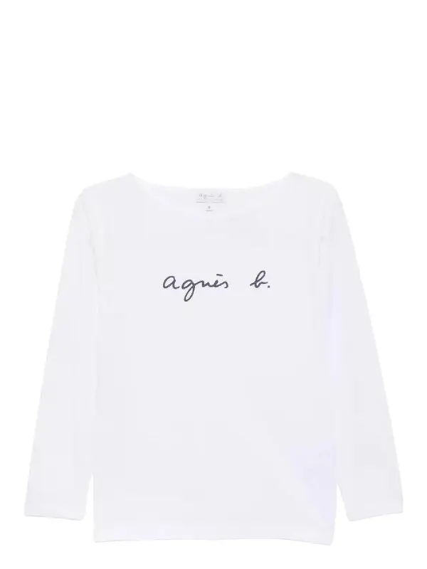 AGNÈS B. Logo T-shirt - White