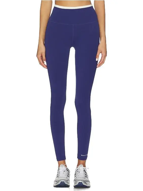 P.E Nation Vita Full Length Legging In Navy - Bright Navy & Whisper White