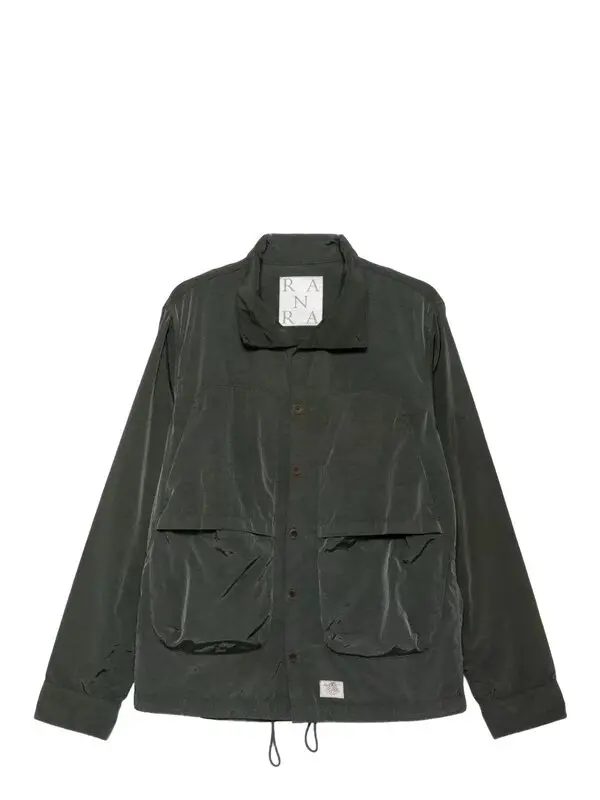 RANRA Button-fastening Patch-pocket Shirt Jacket - Green