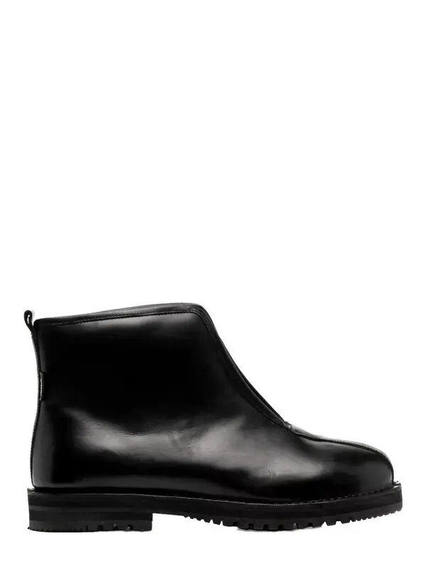 Suicoke Leather Ankle Boots - Black