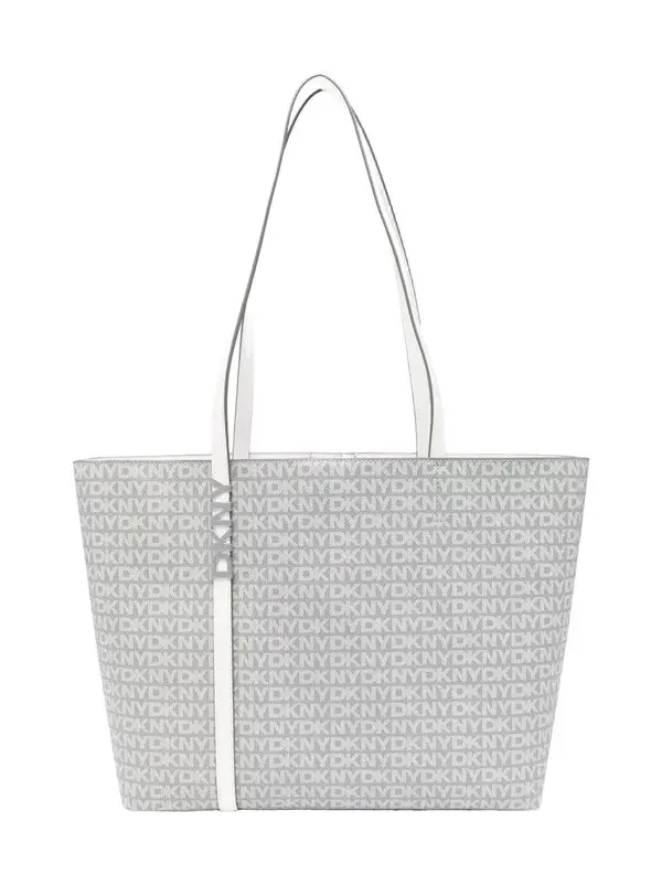 Dkny Logo-plaque Tote Bag - Grey