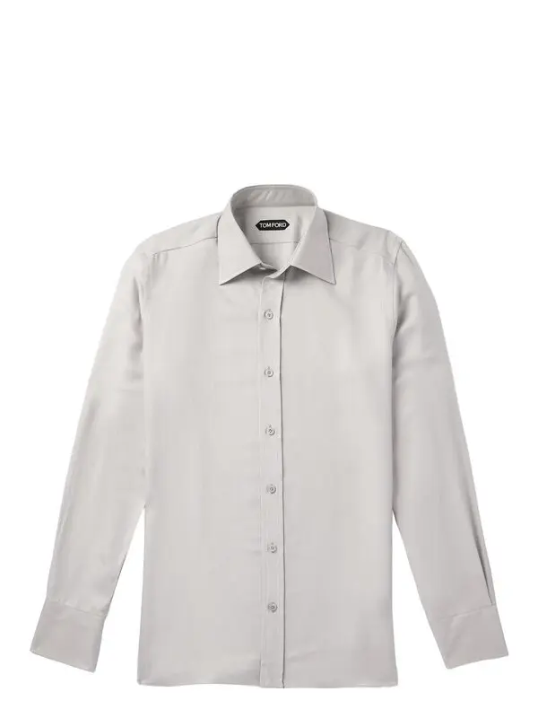TOM FORD Twill Shirt - Gray