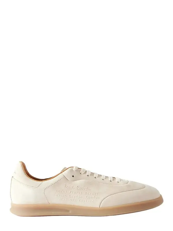 Paul Smith Bailey Logo-embossed Nubuck Sneakers - Neutrals