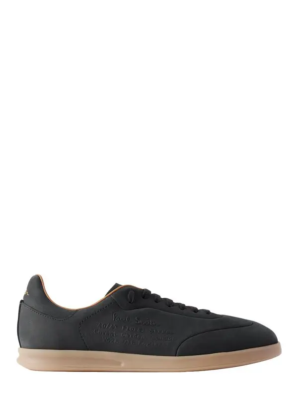 Paul Smith Bailey Logo-embossed Nubuck Sneakers - Black