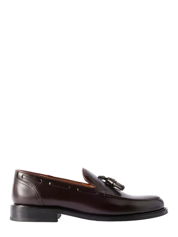 Mr P. Olie Tasselled Leather Loafers - Burgundy