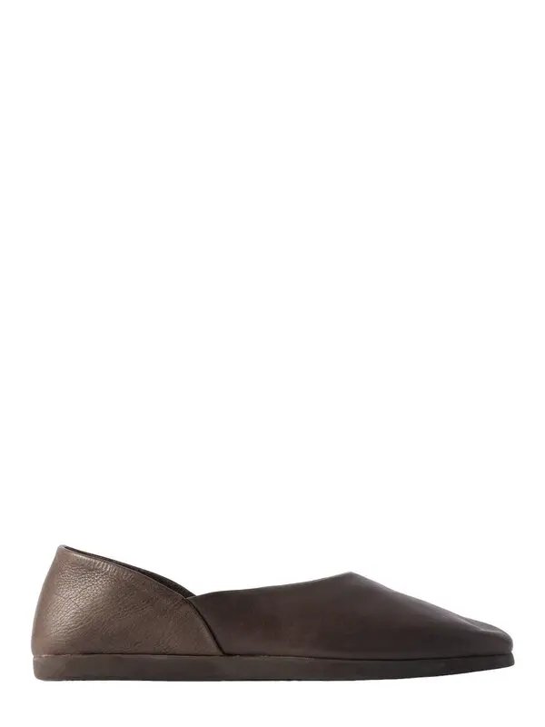 STOFFA Full-grain Leather Loafers - Brown