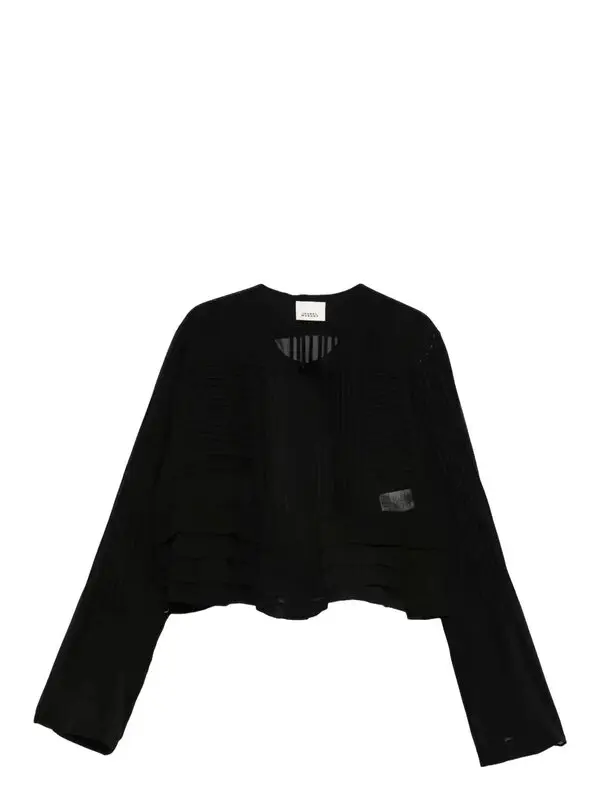 Isabel Marant Pleated-panel Blouse - Black