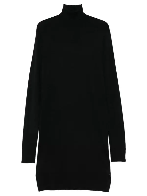TOTÊME Turtleneck Midi Dress - Black
