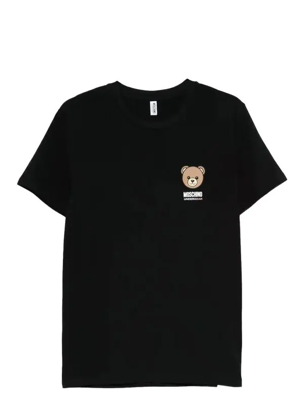 Moschino Bear-logo T-shirt - Black