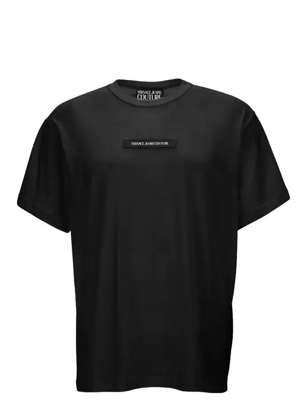Versace Logo-patch T-shirt - Black