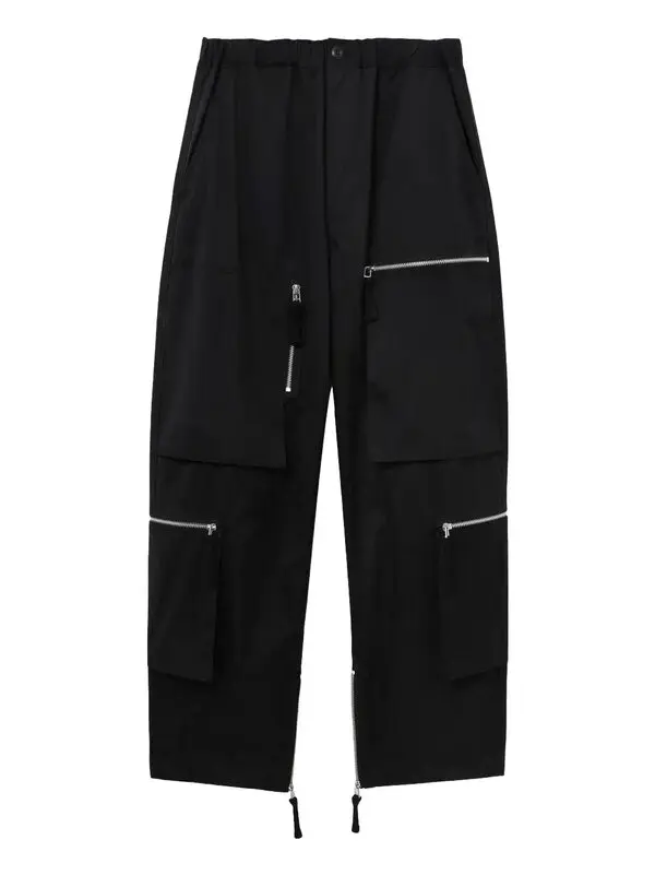 Comme Des Garçons Zip-pocket Cargo Trousers - Black