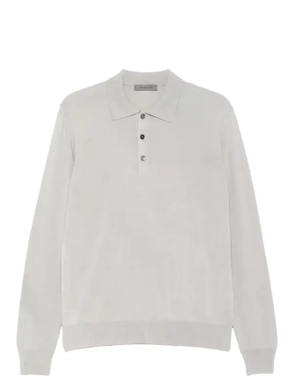 Corneliani Long-sleeve Polo Shirt - Grey