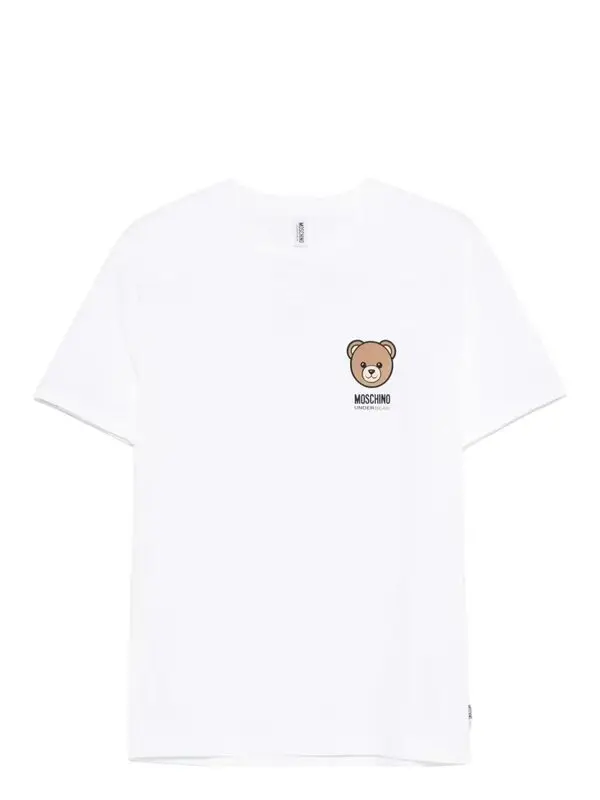 Moschino Bear-logo T-shirt - White