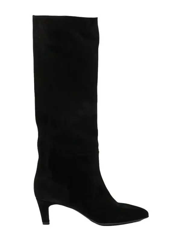 STRATEGIA SHOES Suede Knee-length Boots - Black