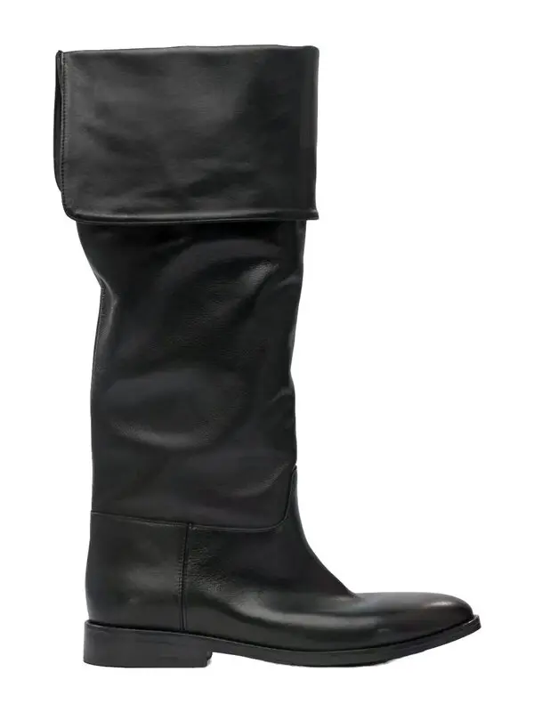 STRATEGIA SHOES Leather Knee-length Boots - Black