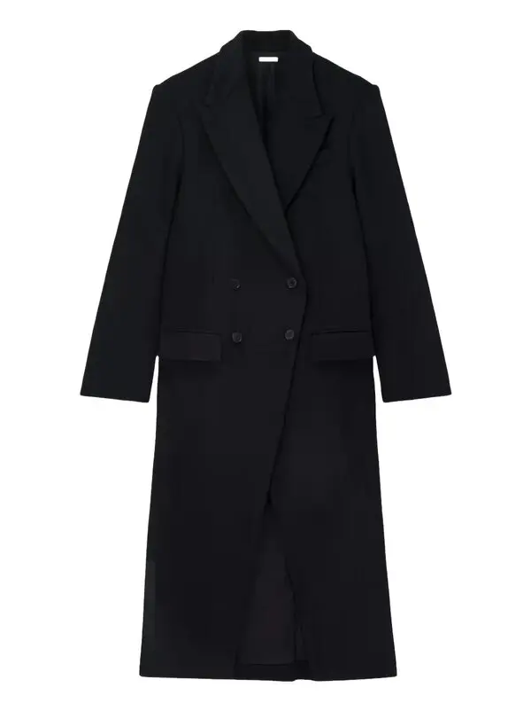 Alexander McQueen Double-breasted Flap-pocket Coat - Black