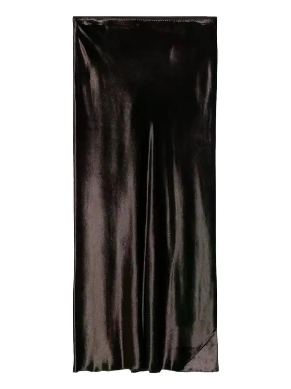 Dorothee Schumacher Velvet Bias-cut Skirt - Black