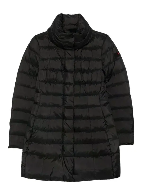 Peuterey Quilted High-neck Coat - Black