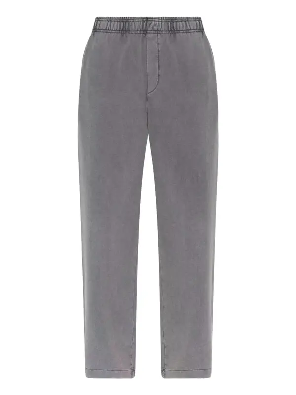 Versace Logo Patch Trousers - Grey
