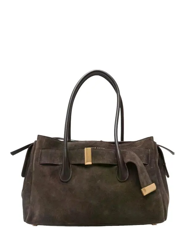 Roberto Festa Suede Shoulder Bag - Brown