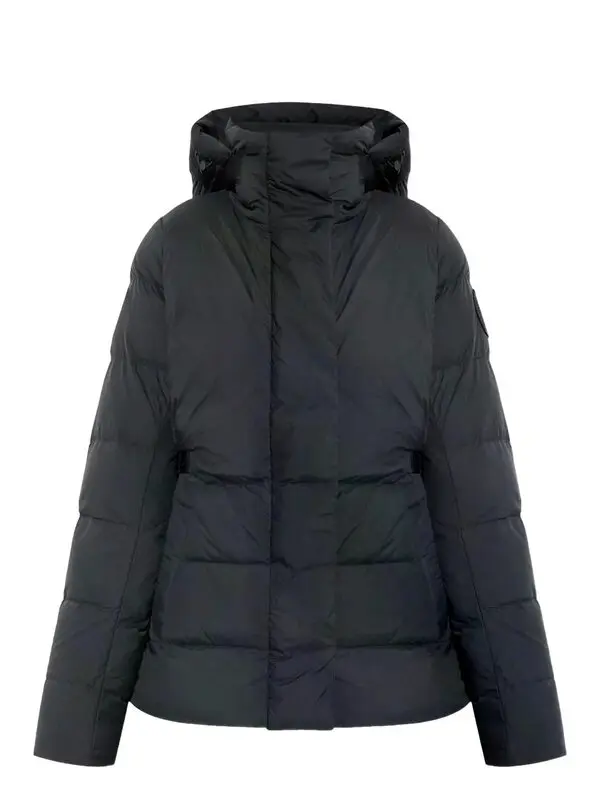 Canada Goose Hooded Quilted Puffer Jacket - Black