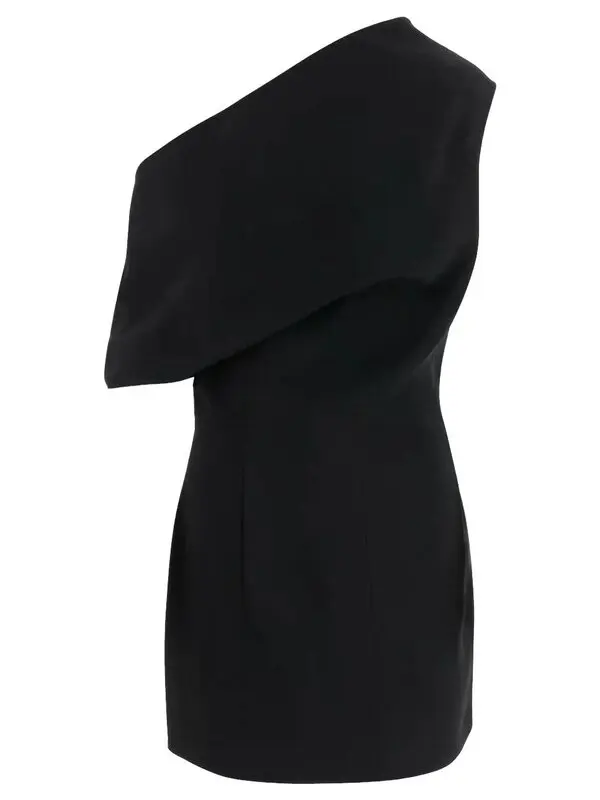 Jacquemus Pesce Draped Mini Dress - Black